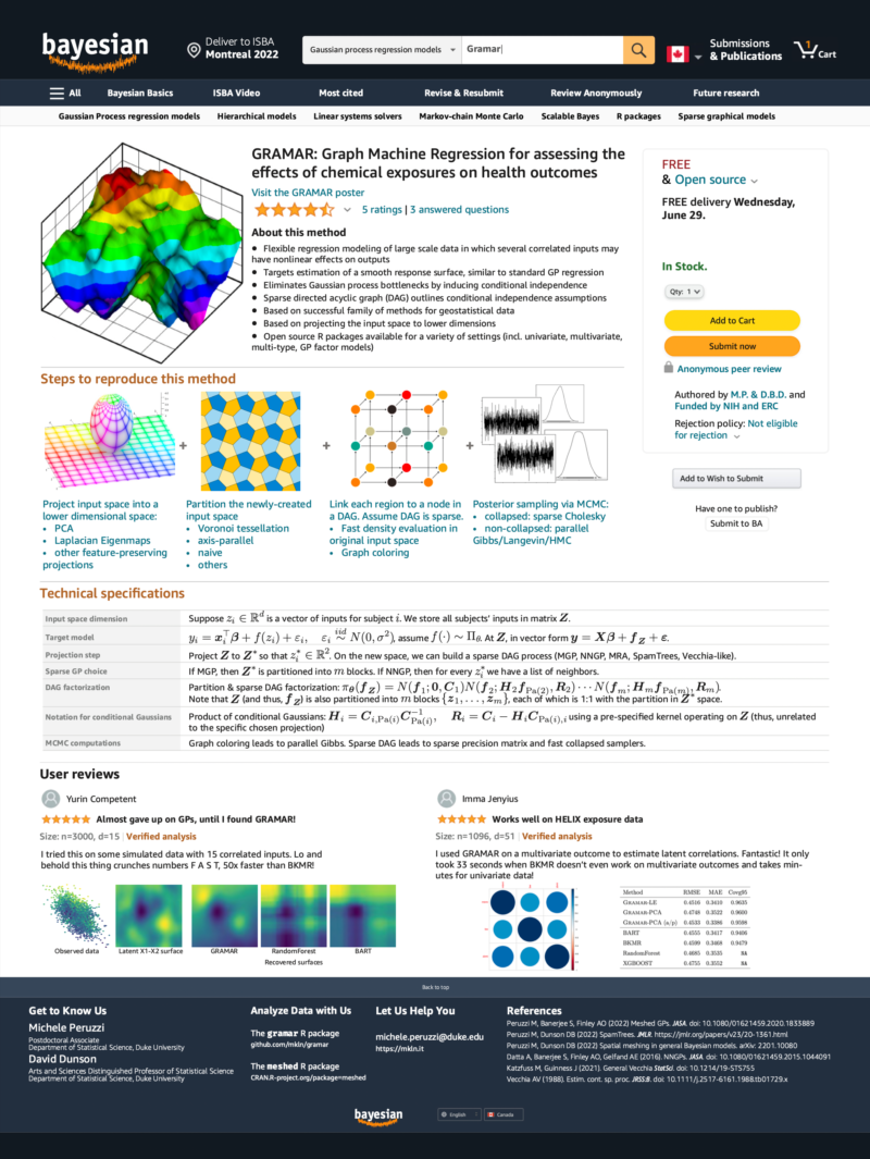 Graph Machine Regression – Michele Peruzzi